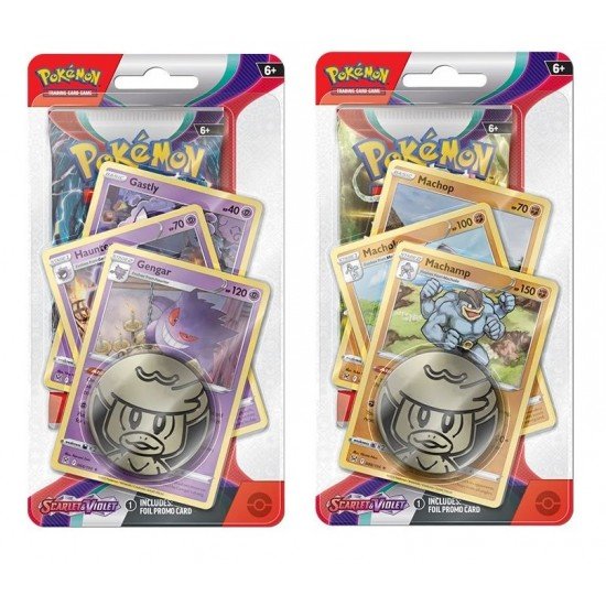 Pokemon - Sobre Escarlata y Púrpura (inglés) Blister + 3 Cartas ...